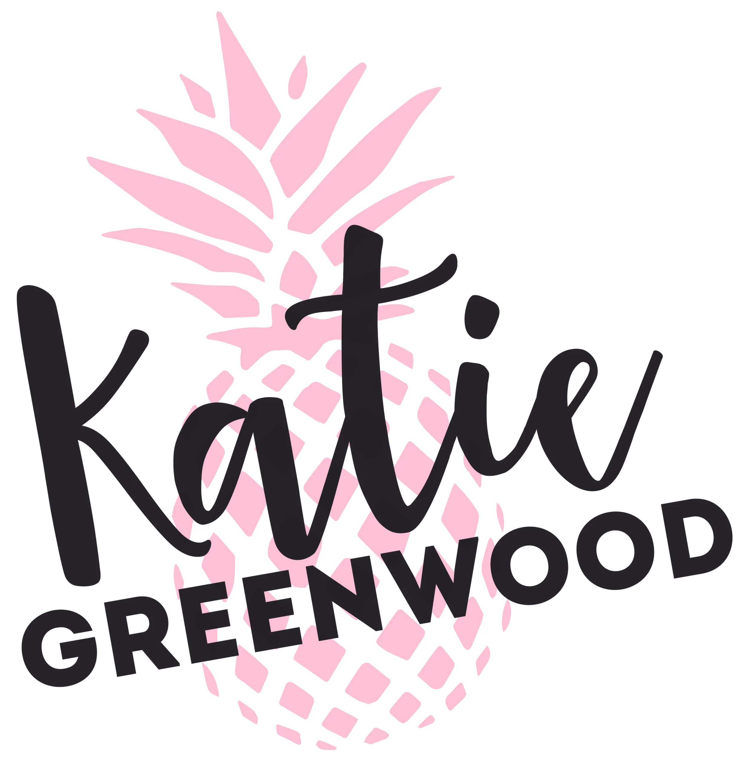 The Name Katie In Fancy Writing