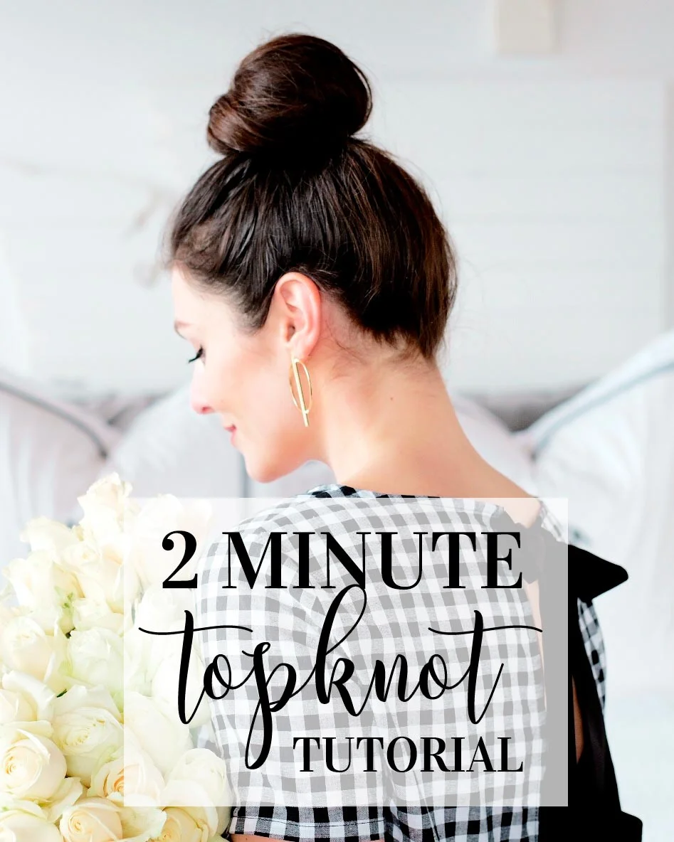 EASY 2 MINUTE TOPKNOT TUTORIAL — Me and Mr. Jones