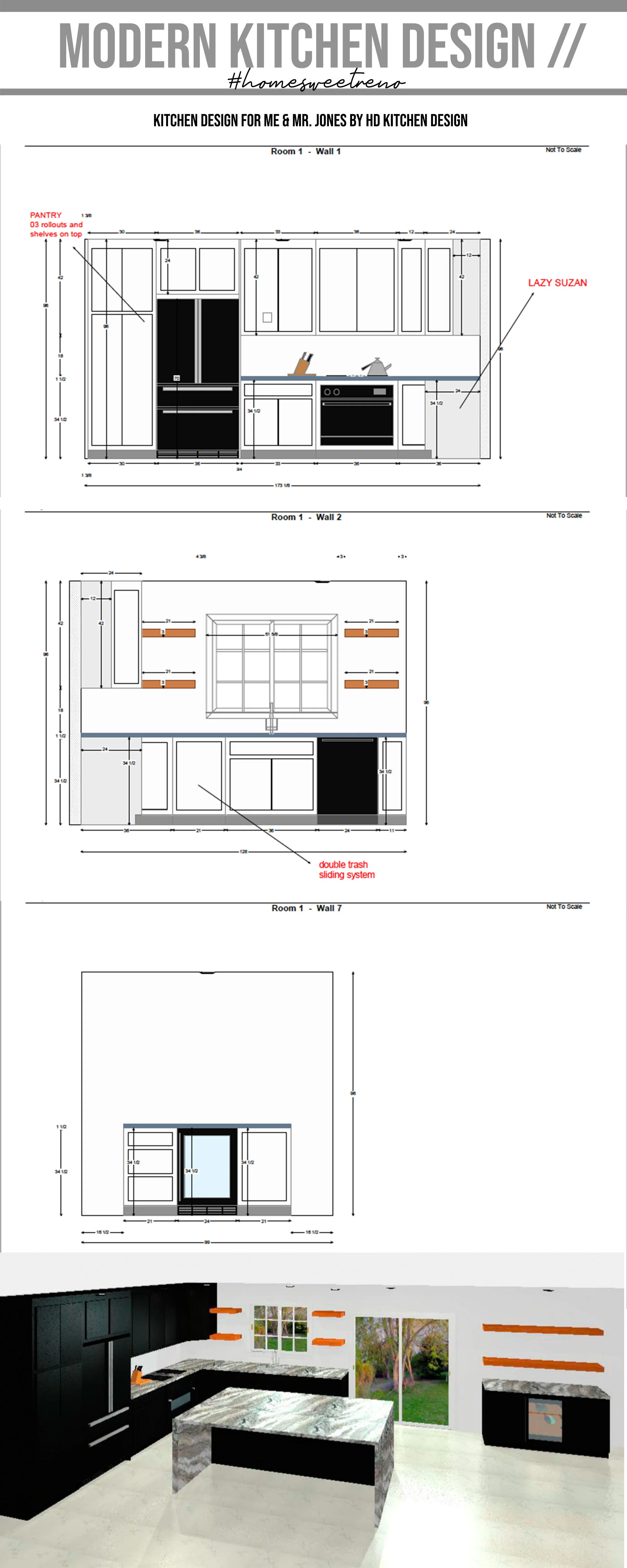 HOME SWEET RENO // OUR MODERN KITCHEN DESIGN PLANS — Me and Mr. Jones
