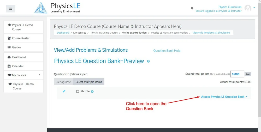 Tutorial Access Question Bank