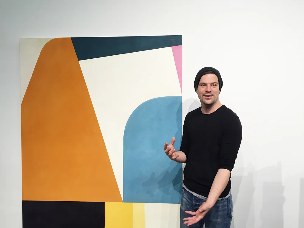 Bernhard Buhmann With One Of His Works At Carbon 12 Dubai's Booth @ The ...