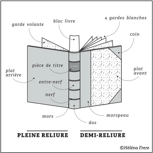 Anatomie générale et structure du livre relié — Héléna Frere