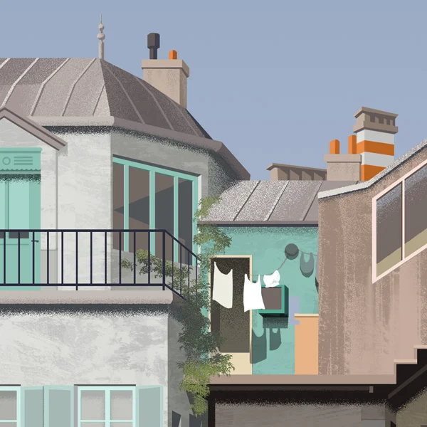 Monsieur Hulot's Paris Home from Mon Oncle — Jennifer M Potter