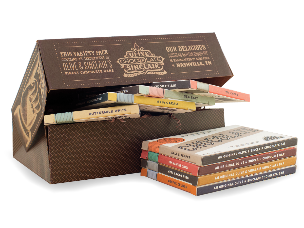 8 Bar Box Set — Olive & Sinclair Chocolate Co. | Southern Artisan ...
