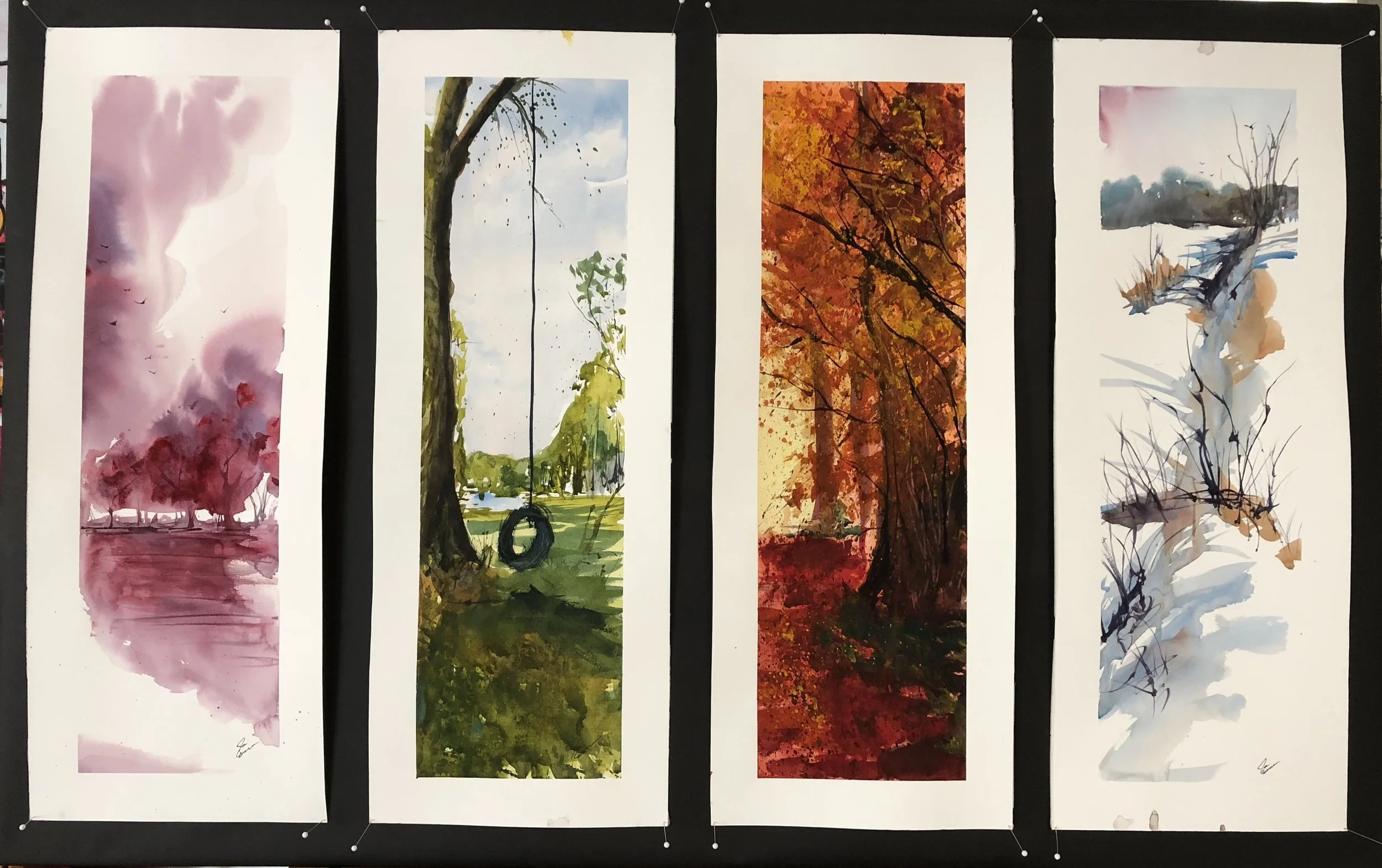 4 Seasons Abstract Painting