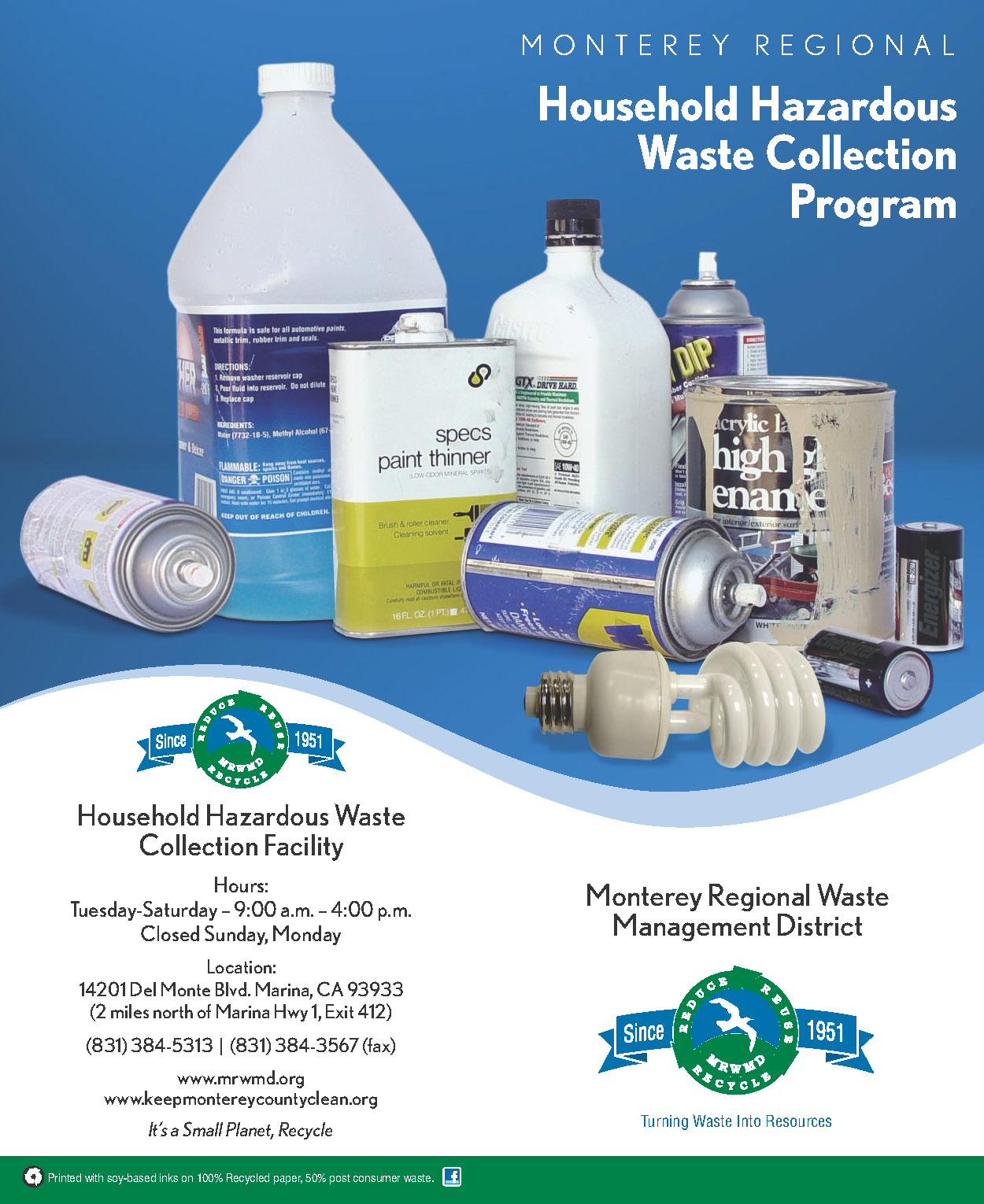 Household Hazardous Waste — Monterey Disposal Service