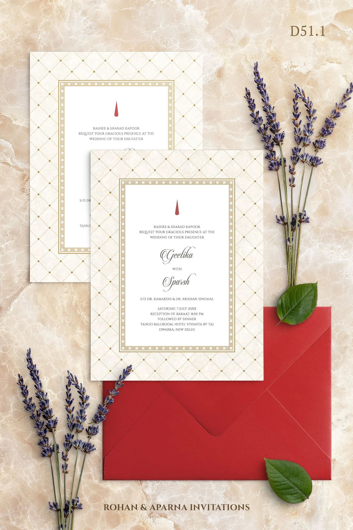 Baraat Wedding Card