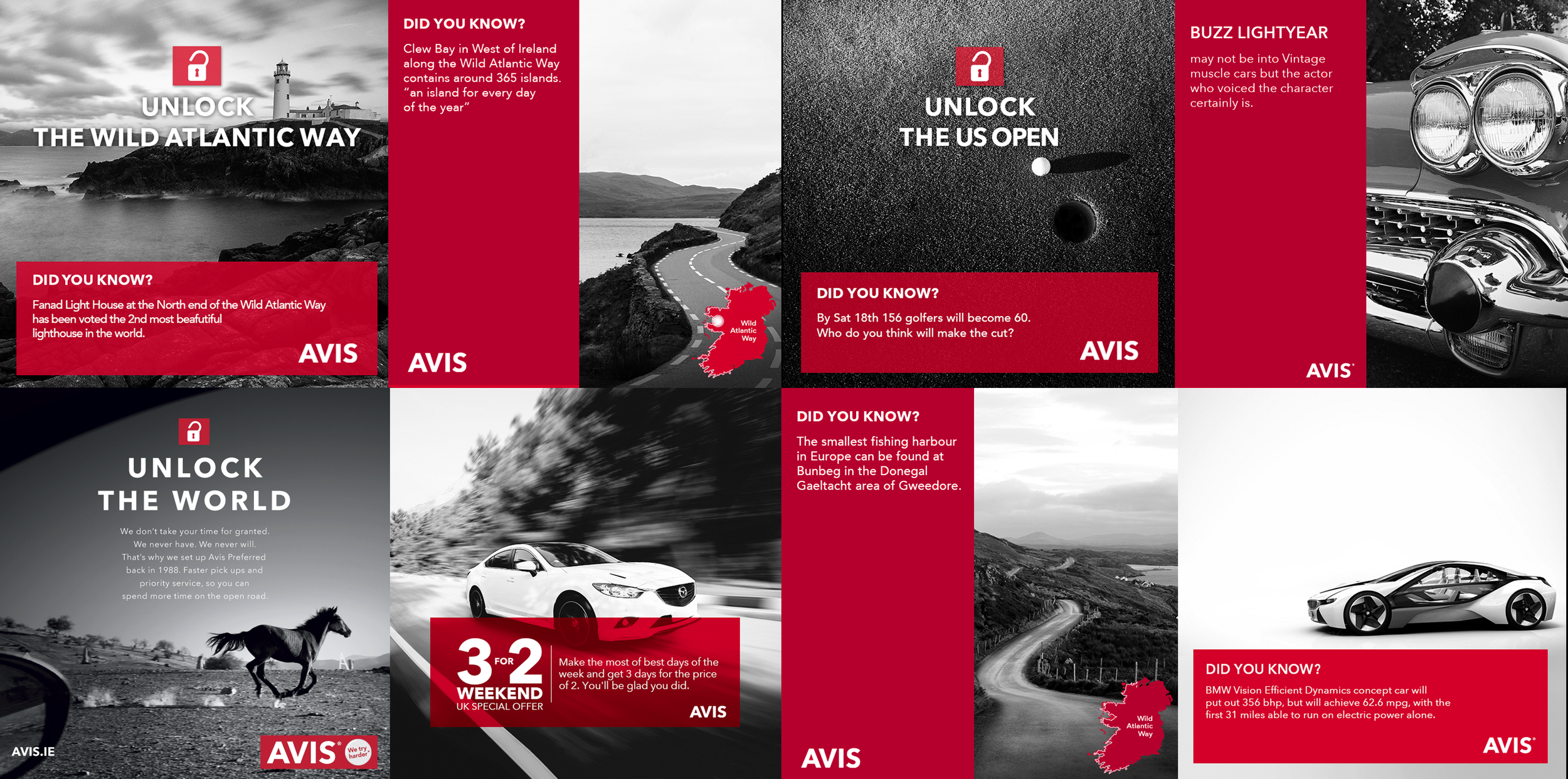 AVIS Car rental graphic design — Third Mind Design