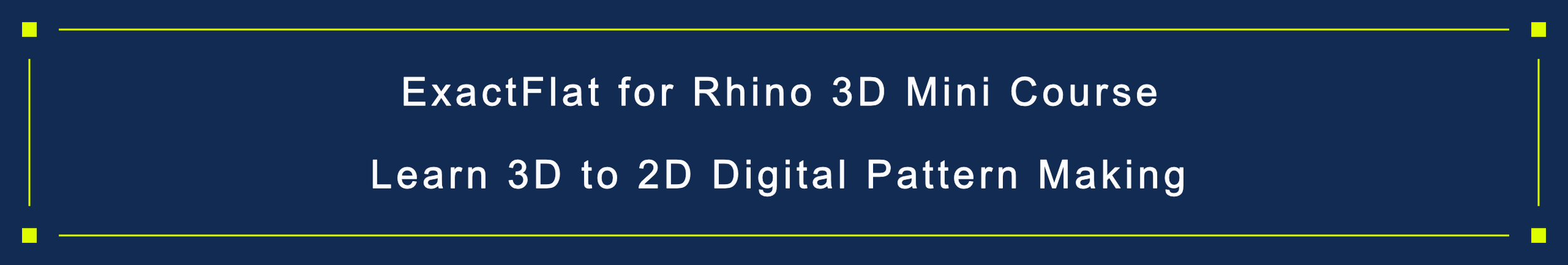 The ExactFlat for Rhino 3D Video Library — 3D to 2D Digital Pattern Making Software, tools, and ...