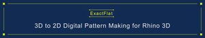 ExactFlat for Rhino 3D — 3D to 2D Digital Pattern Making Software, tools, and services including ...