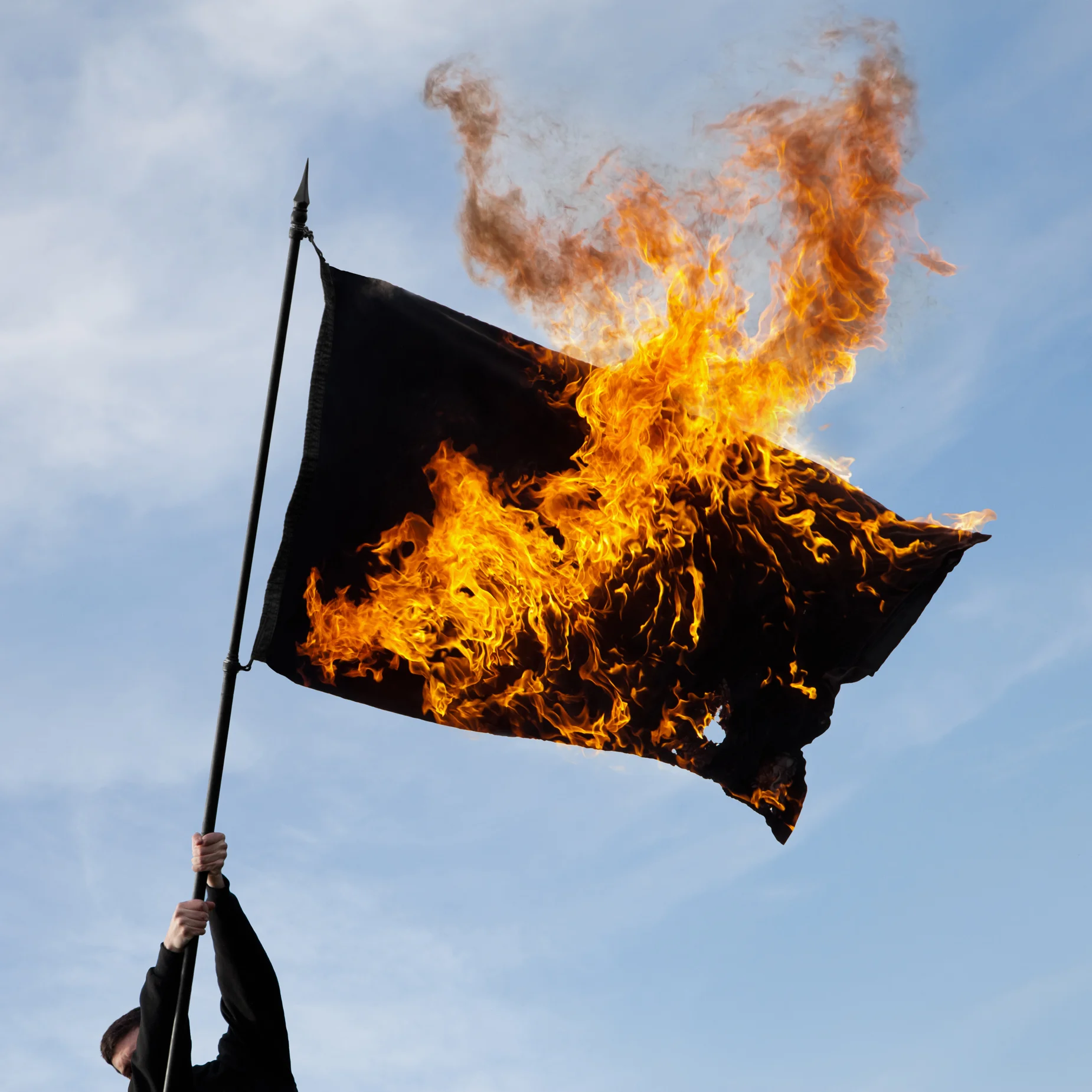 Black Blue Black Flag