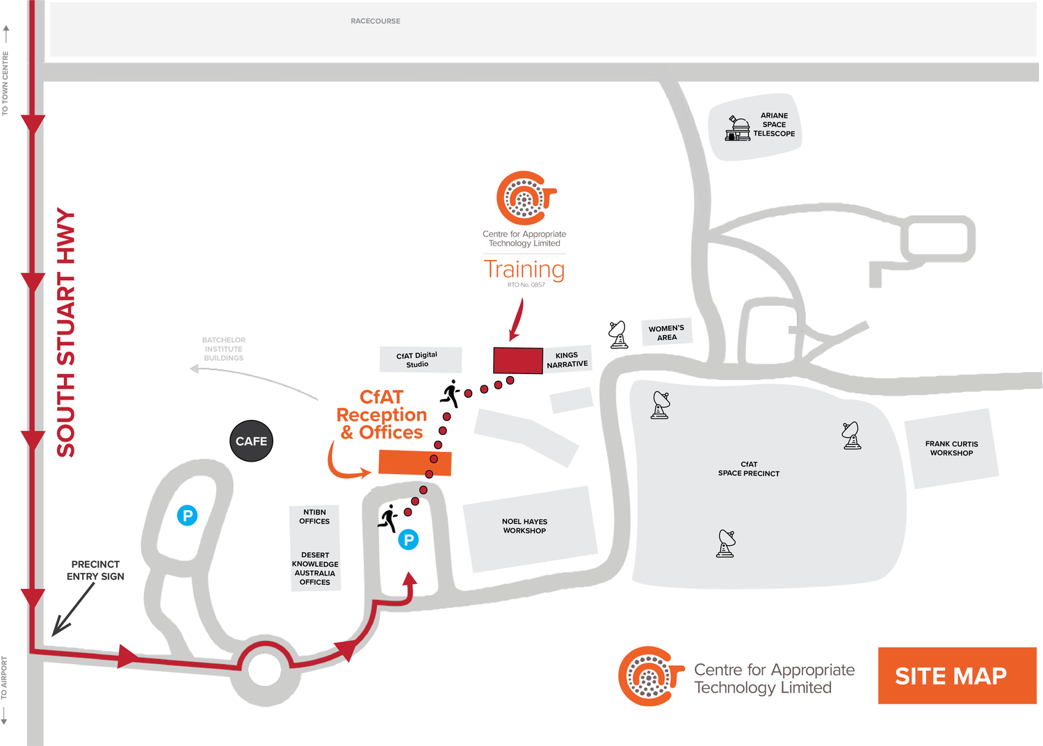 CfAT Training Site Map