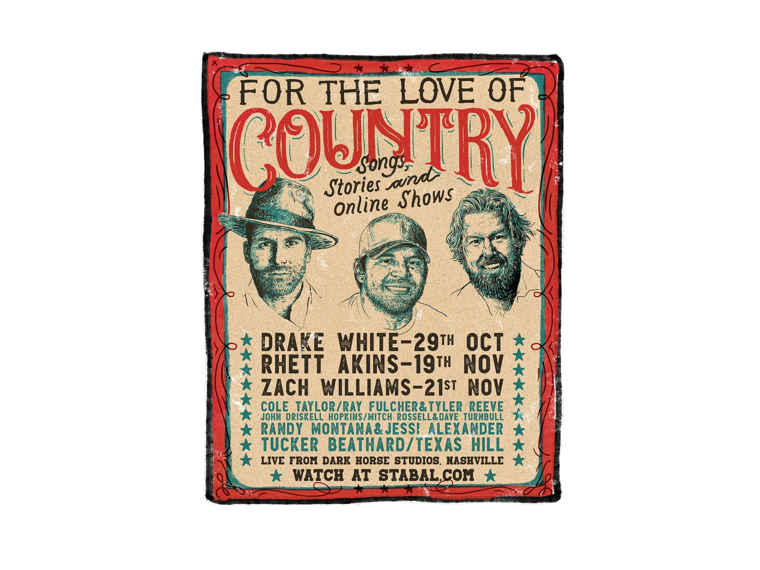 For The Love of Country Poster — The Hand Studio