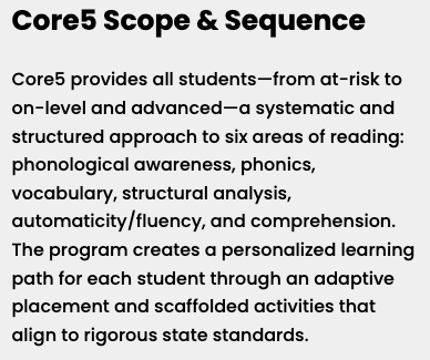 Lexia Core5 - Canada — Greenfield Learning Inc