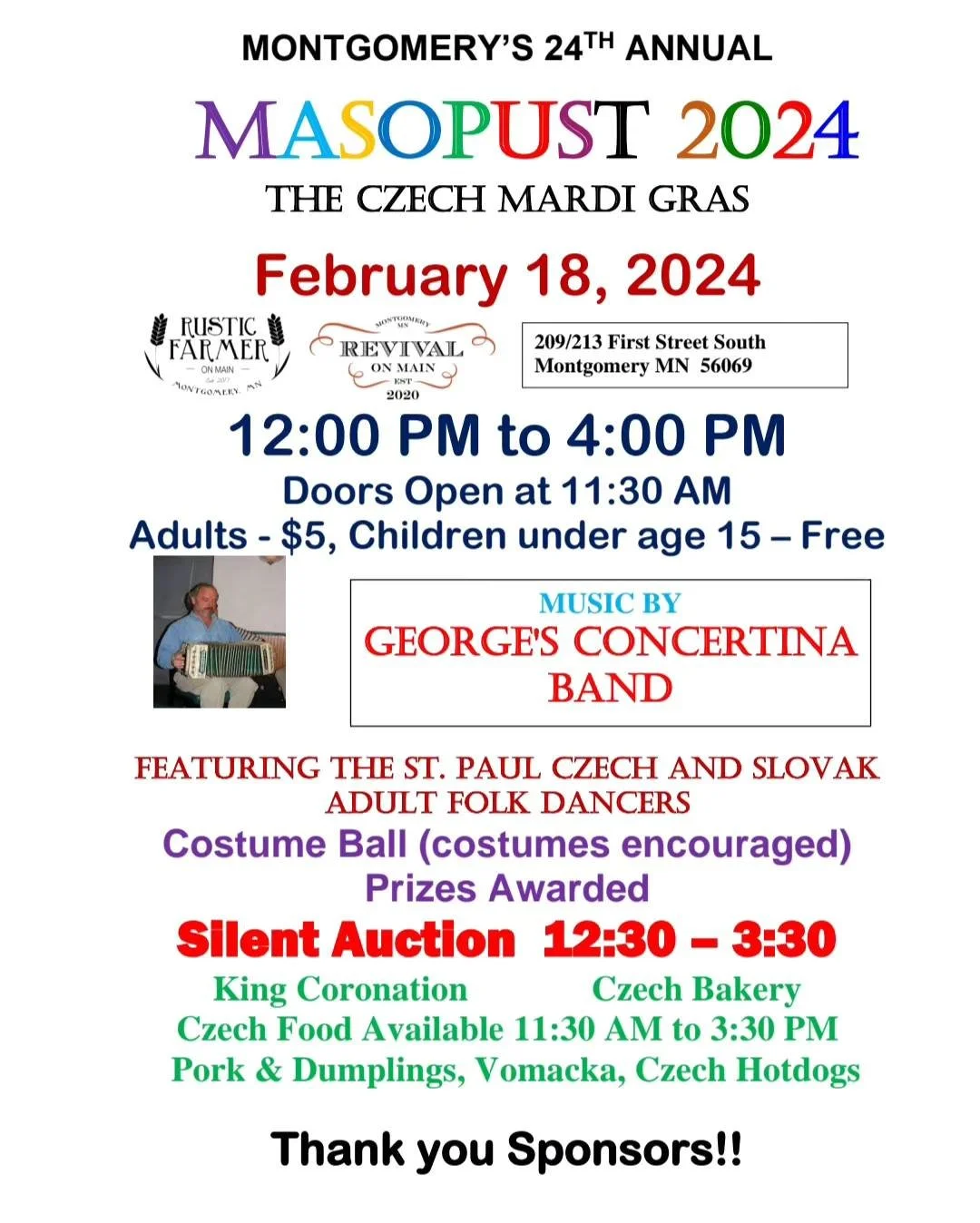 Masopust - A Czech Mardi Gras — Kolacky Days - Montgomery, MN