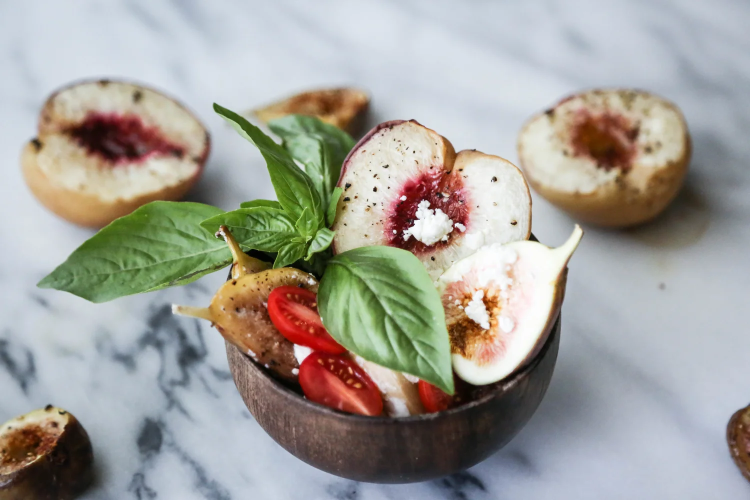 Roasted White Peach & Fig Salad — Probably This