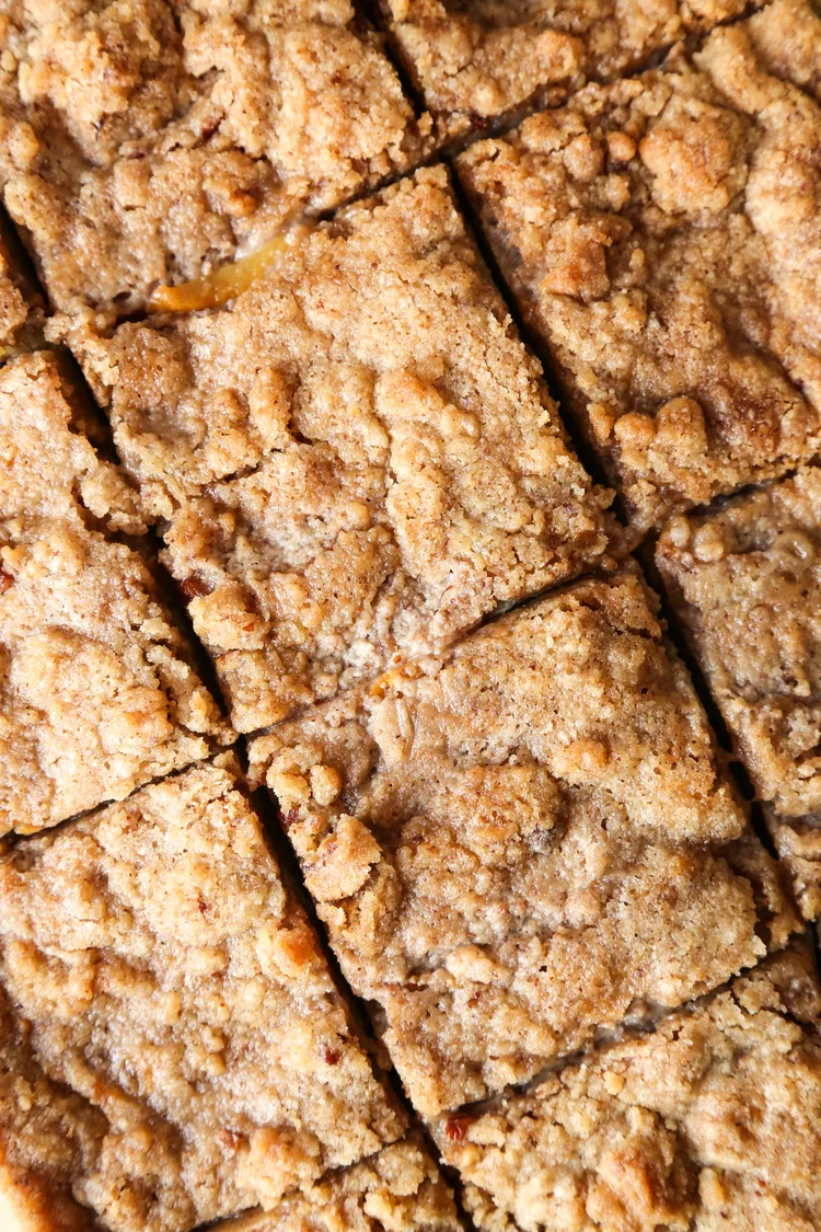 Matcha Peach Crumble Cake — Probably This