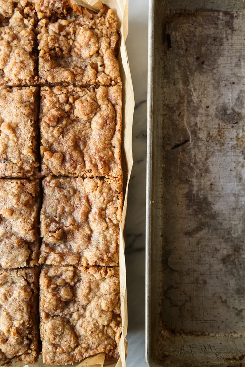 Matcha Peach Crumble Cake — Probably This