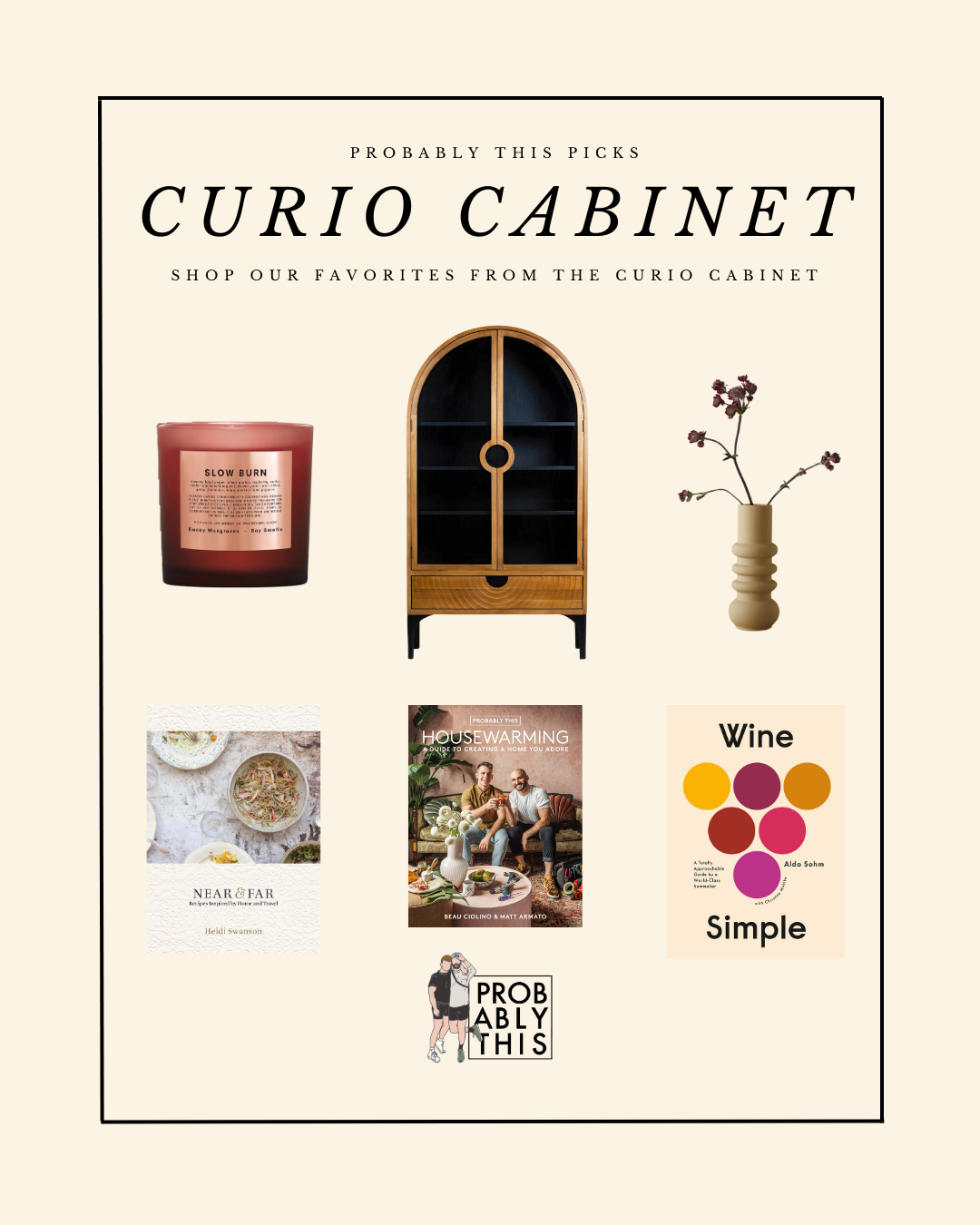Styling Our Curio Cabinet in the Breakfast Room — Probably This