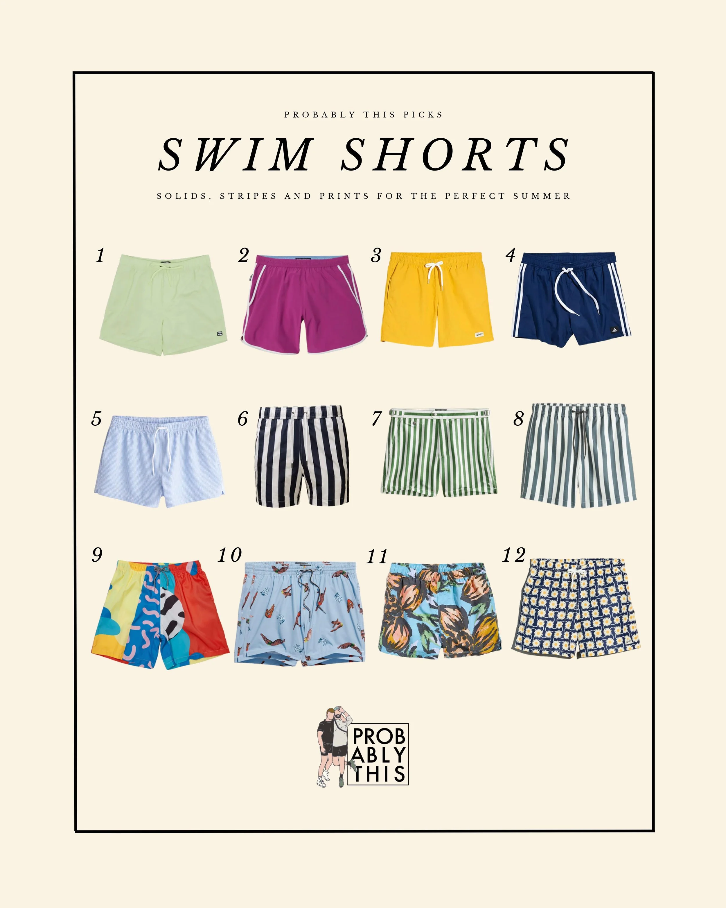 The Swim Shorts Guide by Probably This — Probably This