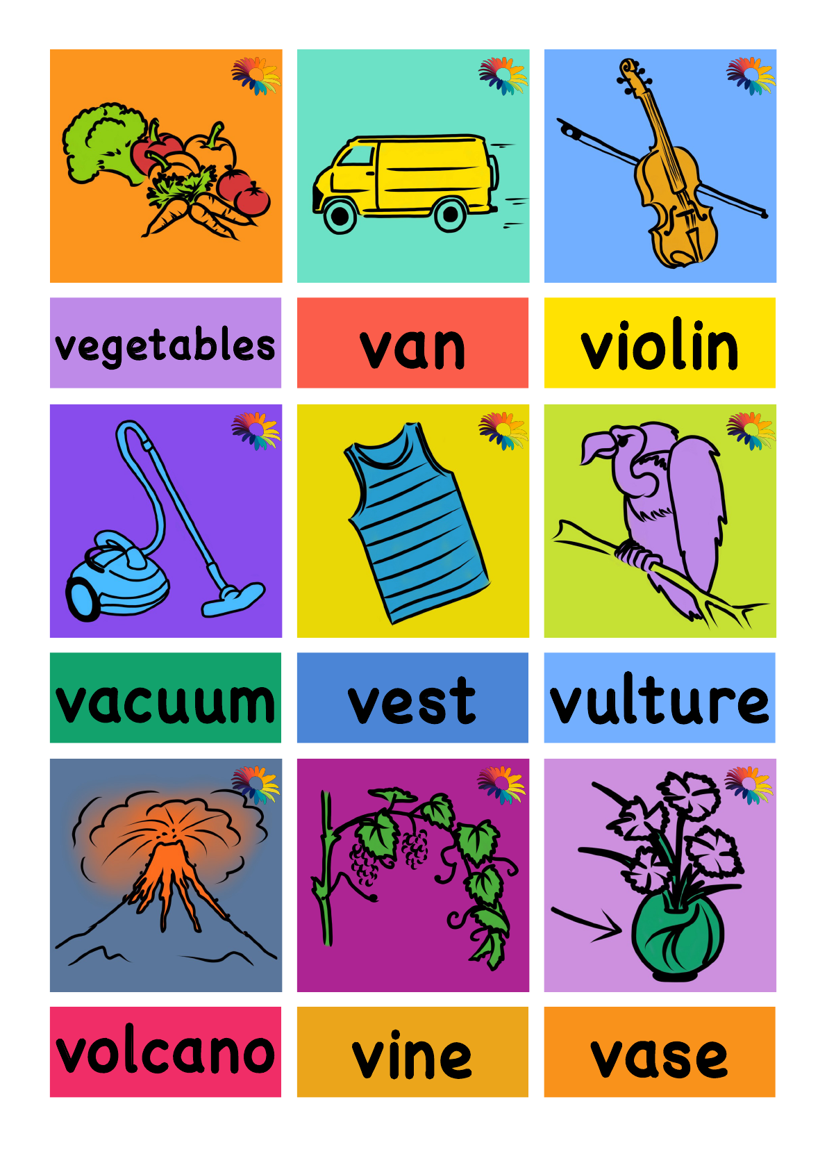 Alphabet Resources - letter 'V' — Dyslexic Logic