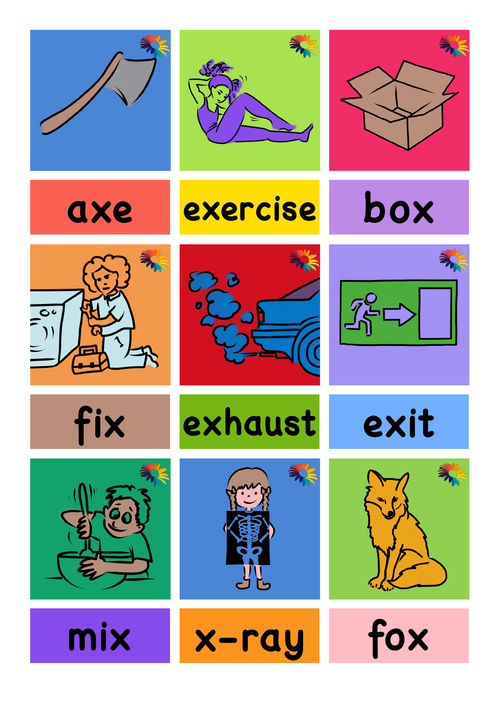 Alphabet Resources - letter 'X' — Dyslexic Logic