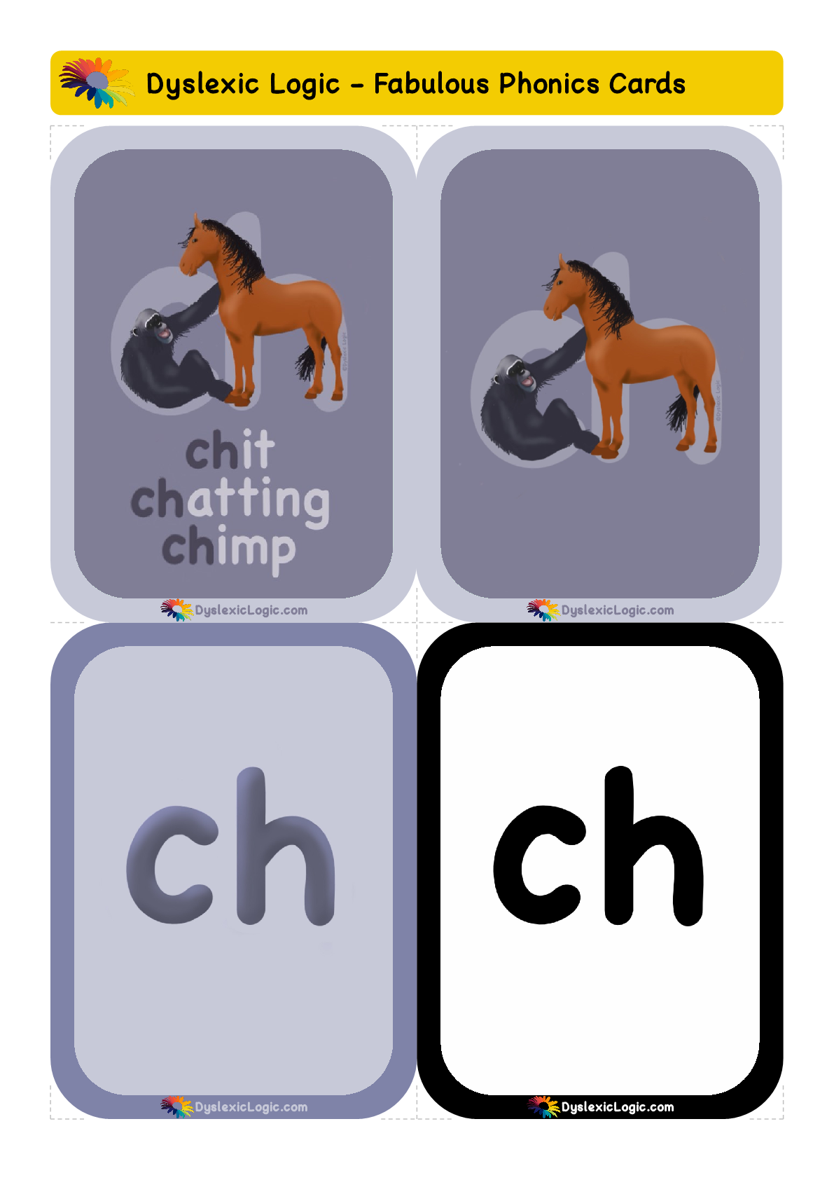 Consonant Digraph Resources - 'CH' — Dyslexic Logic