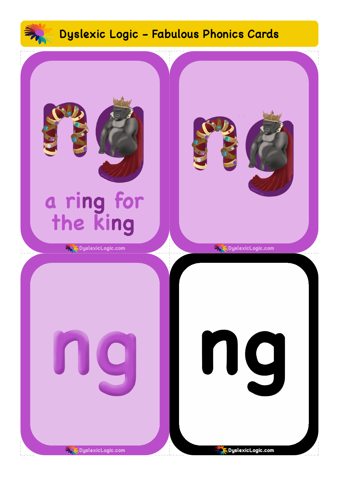 Consonant Digraph Resources - 'NG' — Dyslexic Logic