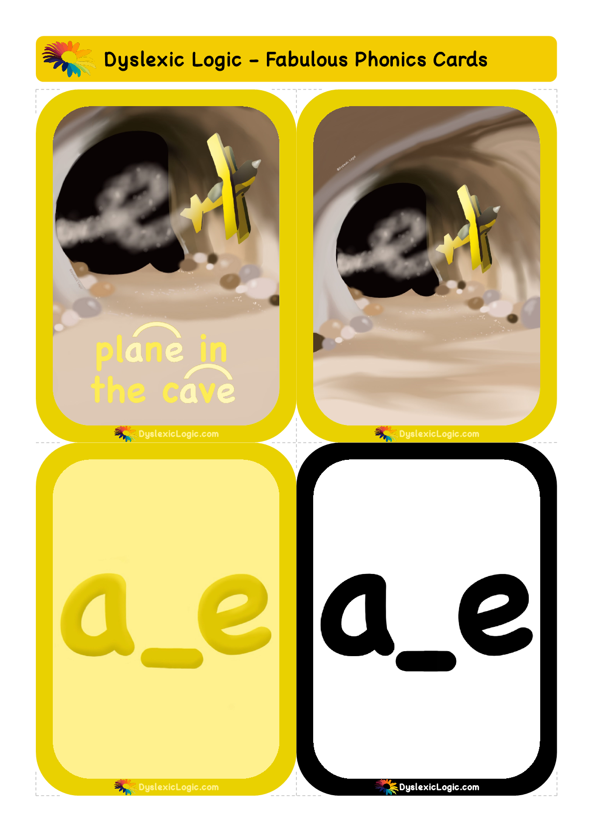 Long Vowel Resources - 'A_E' — Dyslexic Logic