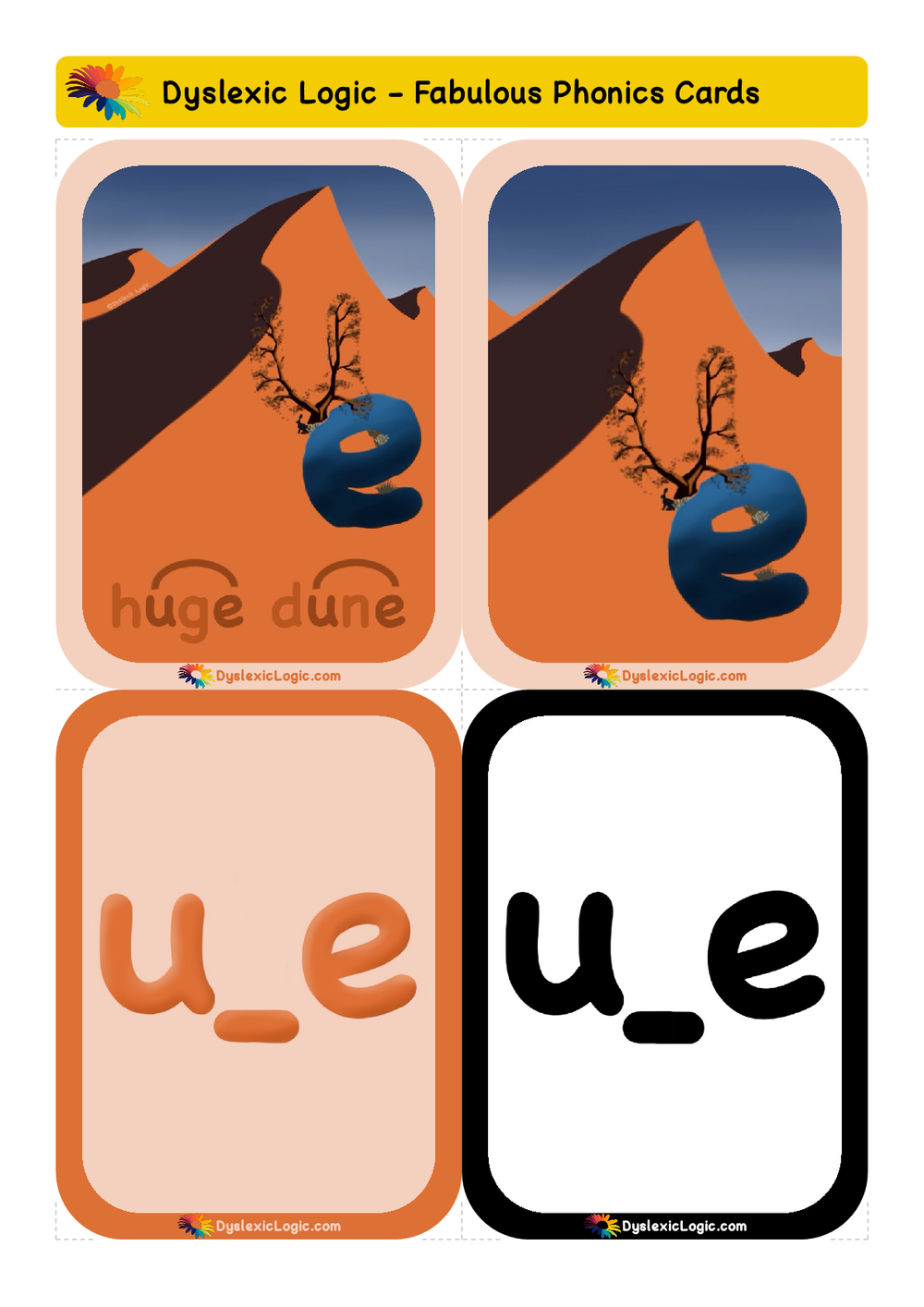 Long Vowel Resources - 'U_E' — Dyslexic Logic