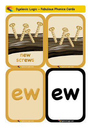 Long Vowel Resources - 'EW' — Dyslexic Logic