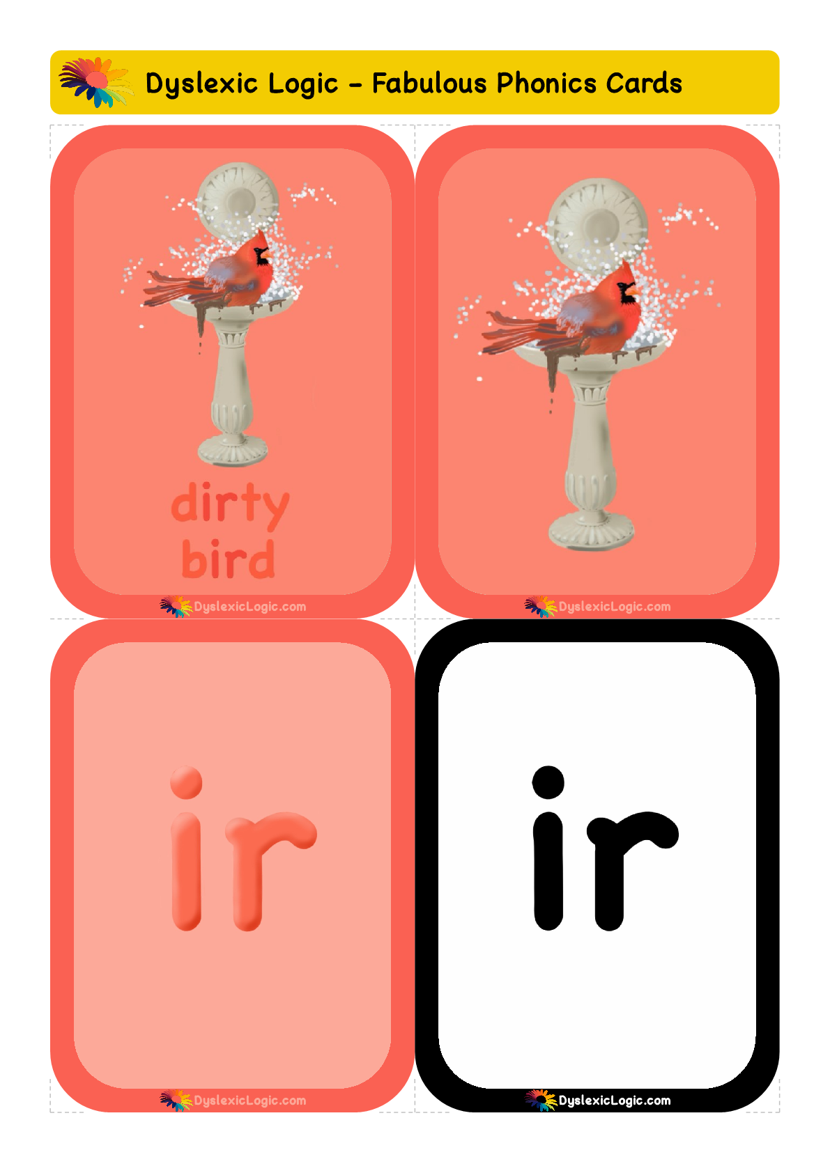 R-Controlled Vowel Resources - 'IR' — Dyslexic Logic