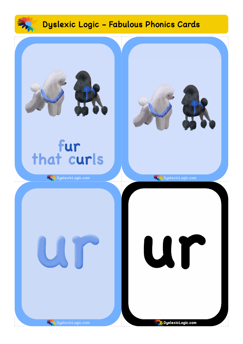 R-Controlled Vowel Resources - 'UR' — Dyslexic Logic