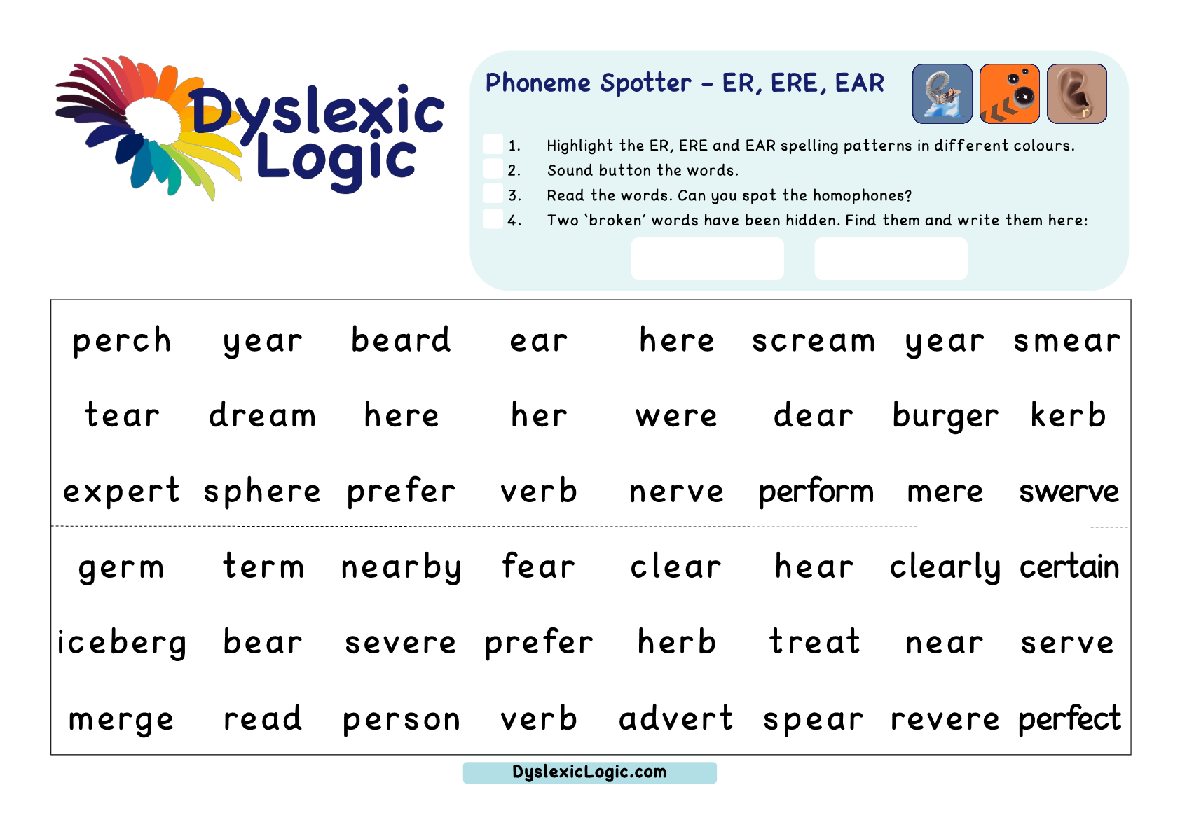Phoneme Finders Dyslexic Logic