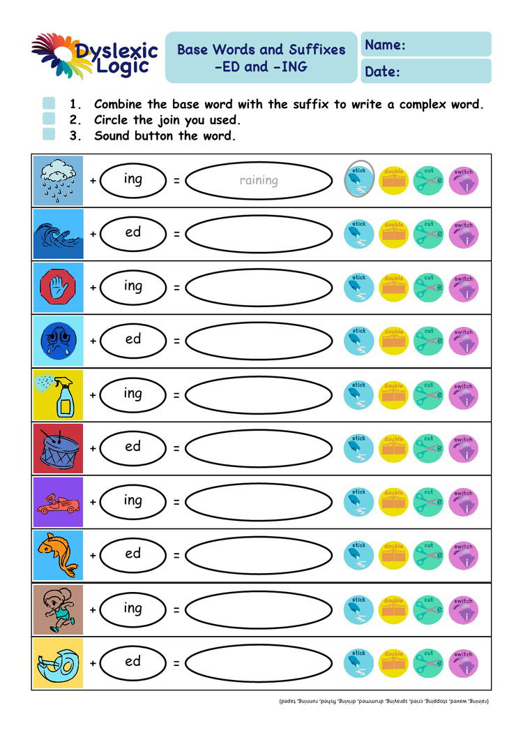 Suffixes — Dyslexic Logic