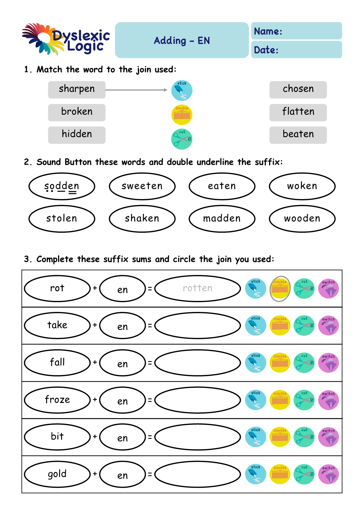 Suffixes — Dyslexic Logic