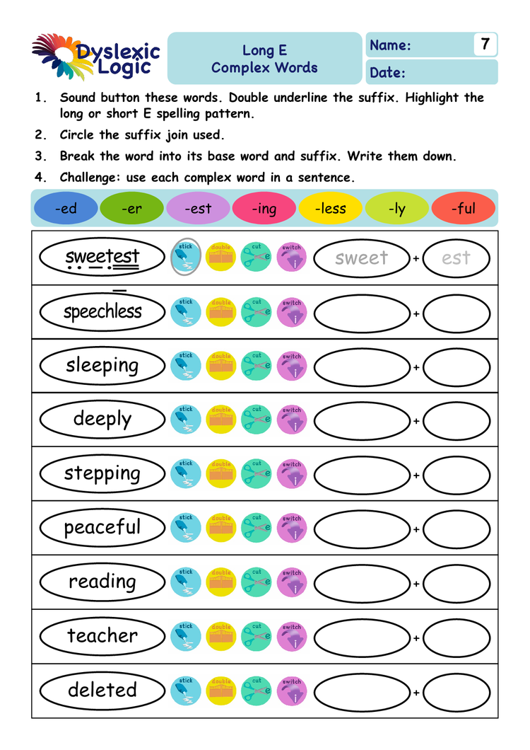 Printable Phonics Support Resources — Dyslexic Logic