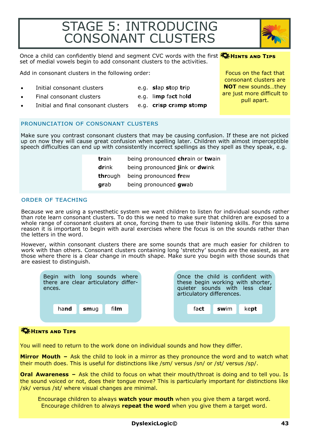 Blending Phonemes - Word Banks — Dyslexic Logic
