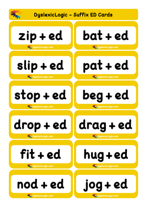 Past Tense -ED — Dyslexic Logic