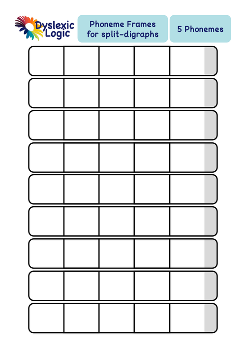 Phoneme Frames — Dyslexic Logic