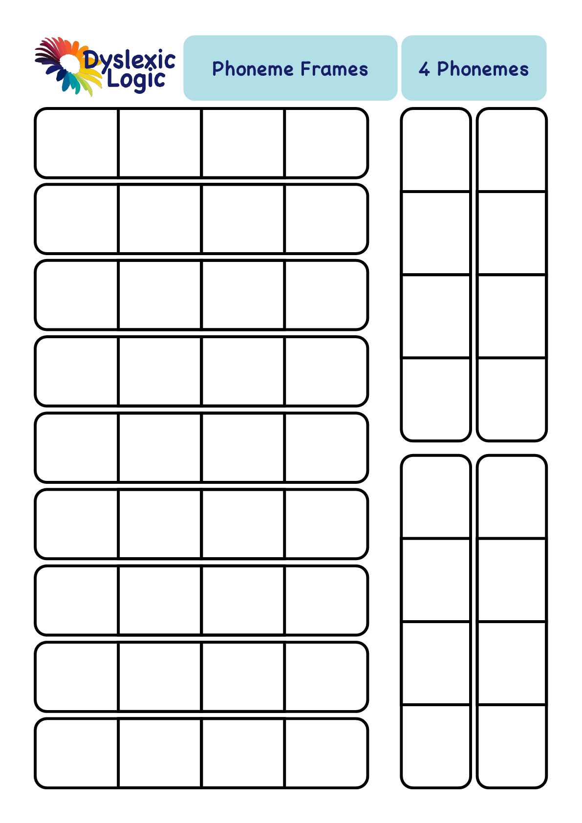 Phoneme Frames — Dyslexic Logic
