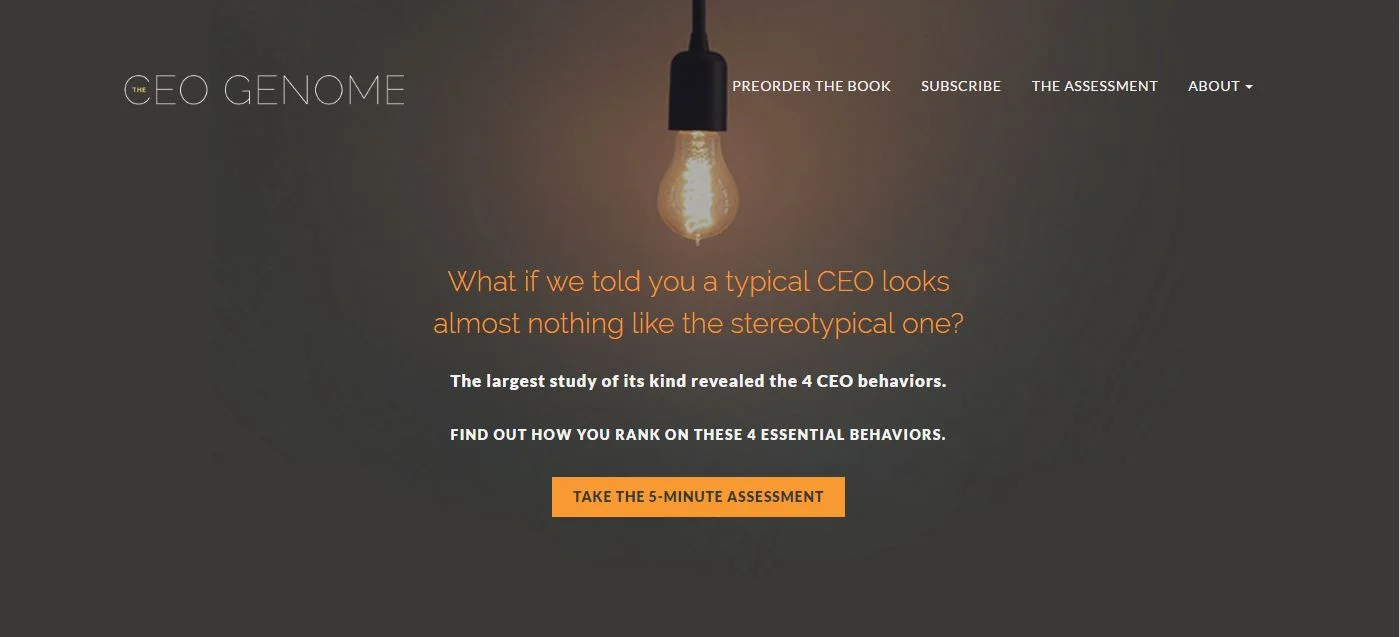 The CEO Genome Project findings — ThistleSea Business Development