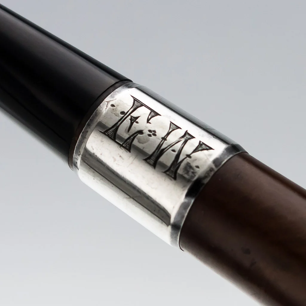 ANTIQUE 20THC UNIQUE VICTORIAN SILVER MOUNTED DR EDWARD WILSON'S PIPE C ...