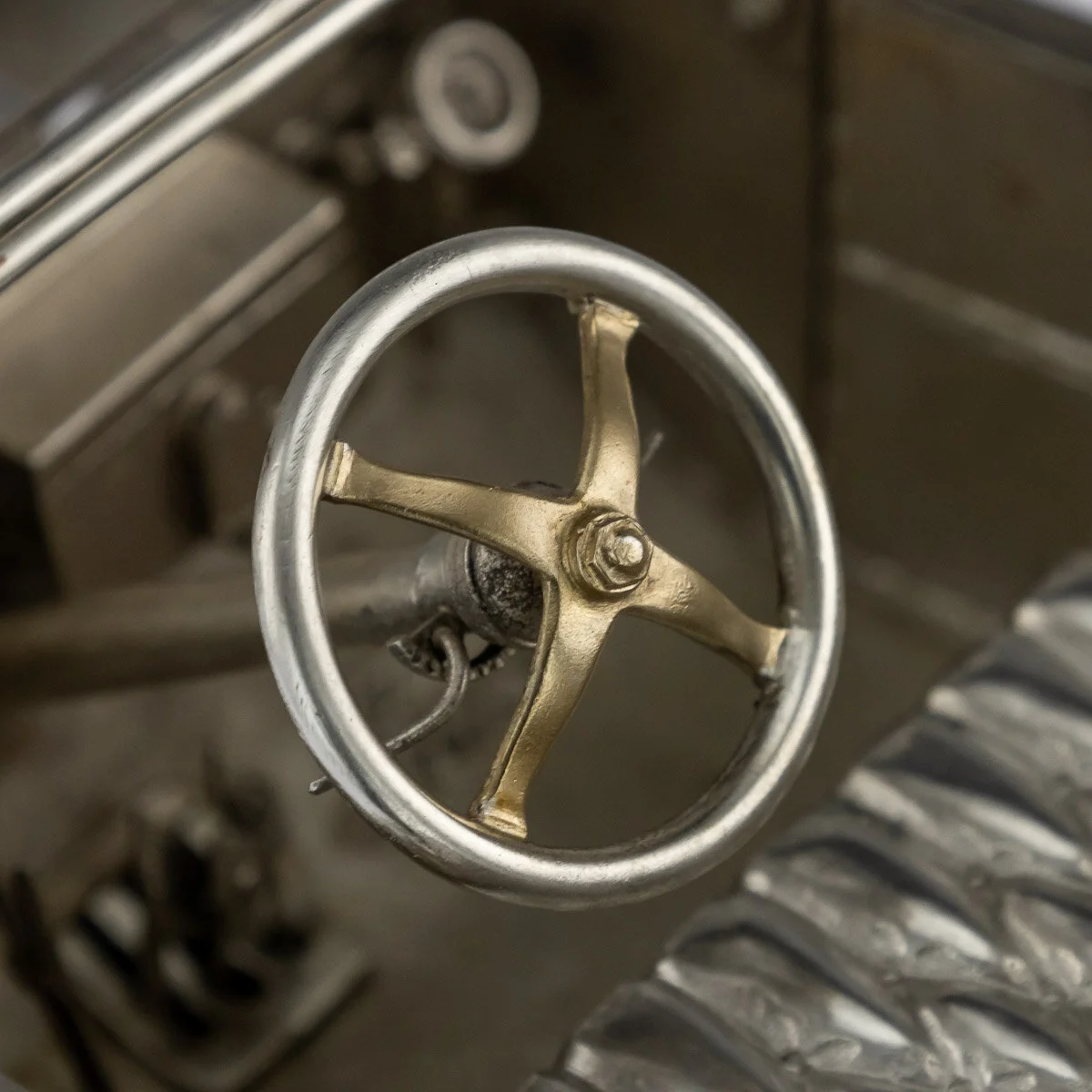 STUNNING 20thC SOLID SILVER FORD MODEL T 'TIN LIZZIE', GARRARD & CO c ...