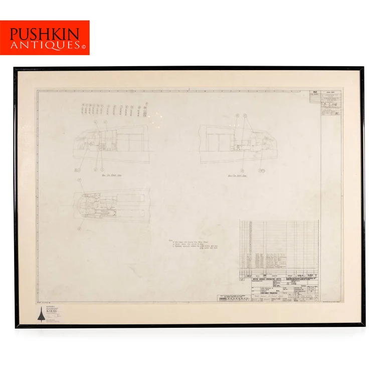 ORIGINAL CONCORDE DESIGN DRAWING, ENGLAND c.1960 — Pushkin's