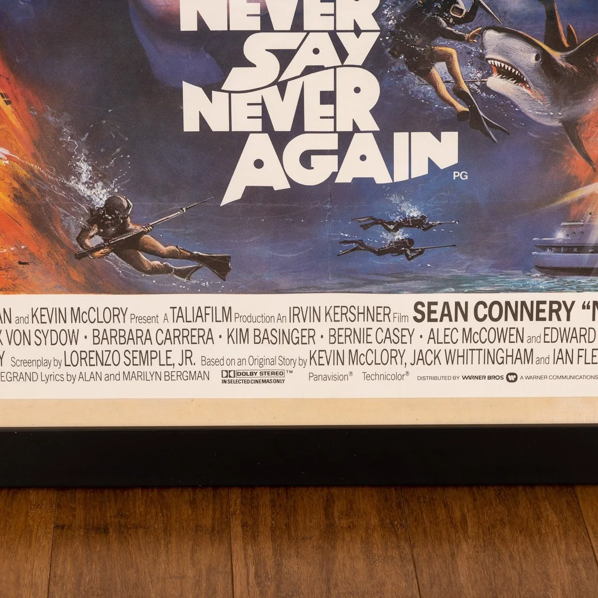ORIGINAL JAMES BOND 007 'NEVER SAY NEVER AGAIN' BRITISH QUAD FILM ... ORIGINAL JAMES BOND 007 'NEVER SAY NEVER AGAIN' BRITISH QUAD FILM ...