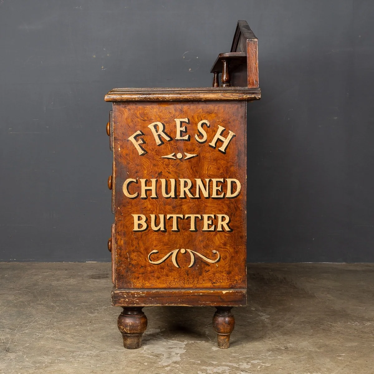ANTIQUE 19thC VICTORIAN DAIRY STORE COUNTER / SIDEBOARD c.1890 — Pushkin's
