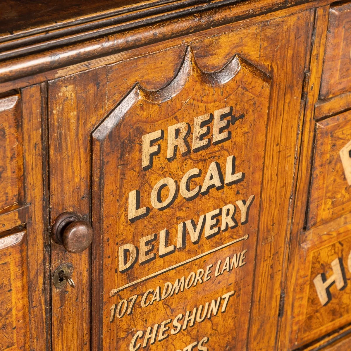 ANTIQUE 19thC VICTORIAN DAIRY STORE COUNTER / SIDEBOARD c.1890 — Pushkin's