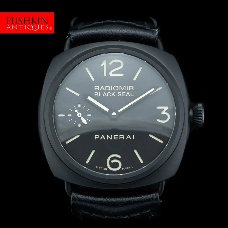 PANERAI LUMINOR MARINA PAM00180 18CT WHITE GOLD WITH CARBON FIBRE DIAL ...