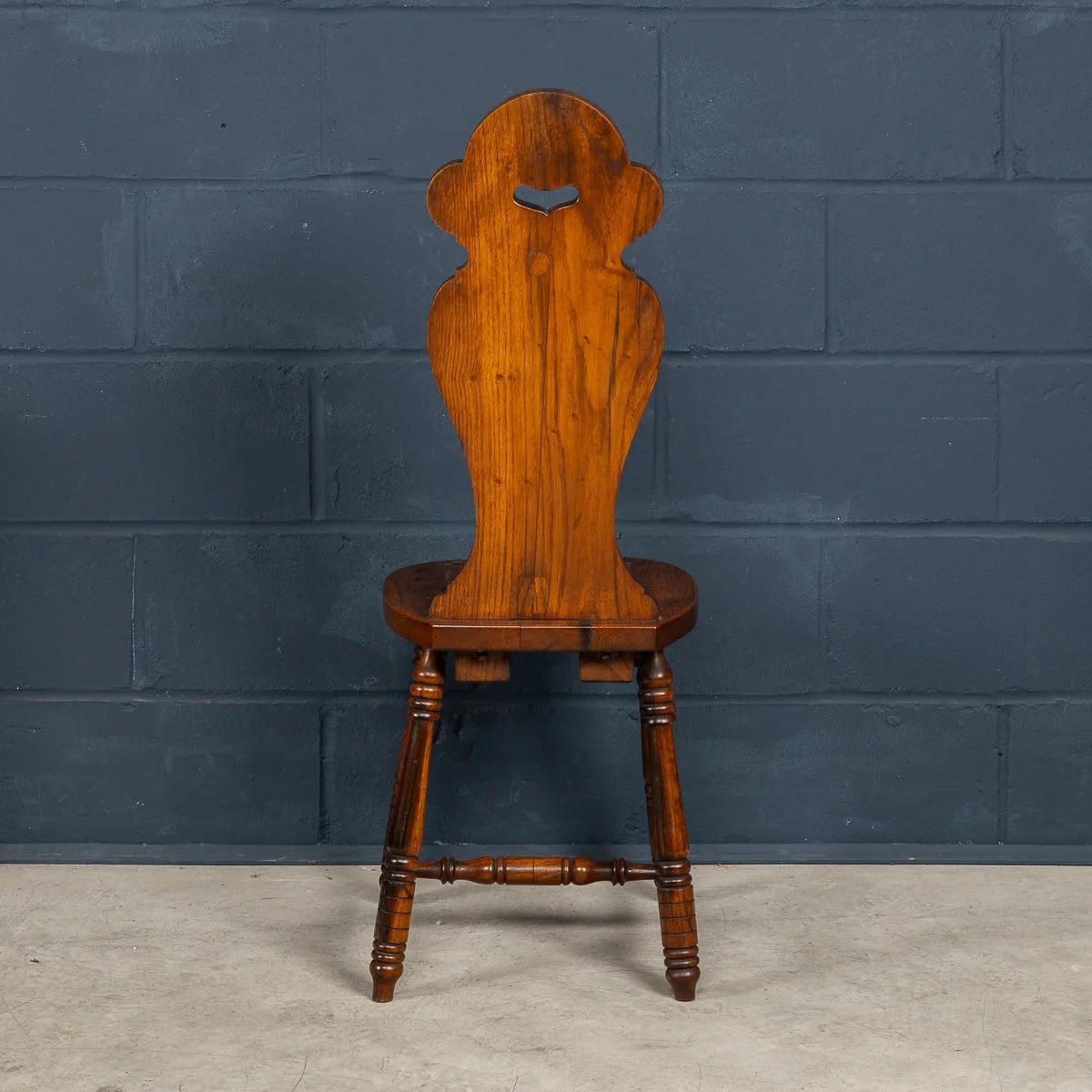 ANTIQUE 19thC TIMBER HALL CHAIR, OAK FROM HMS FOUDROYANT, LORD NELSON'S ...